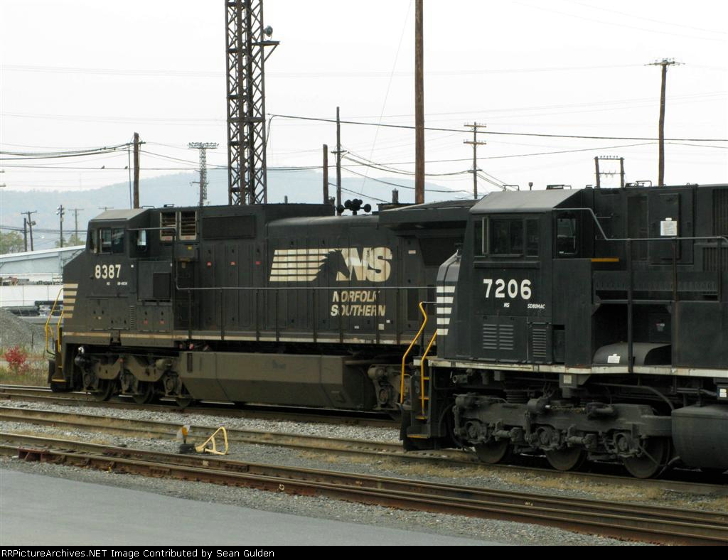 NS 8387 passes NS 7206